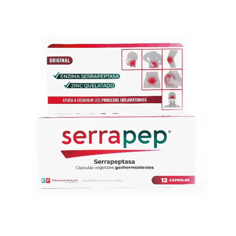 Serrapep Suplemento Dietario 12 comp - Tienda Sancor Salud