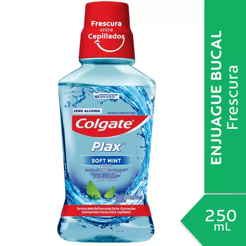 Colgate Plax Enjuegue Bucal Soft Mint 250 ml - Tienda Sancor Salud