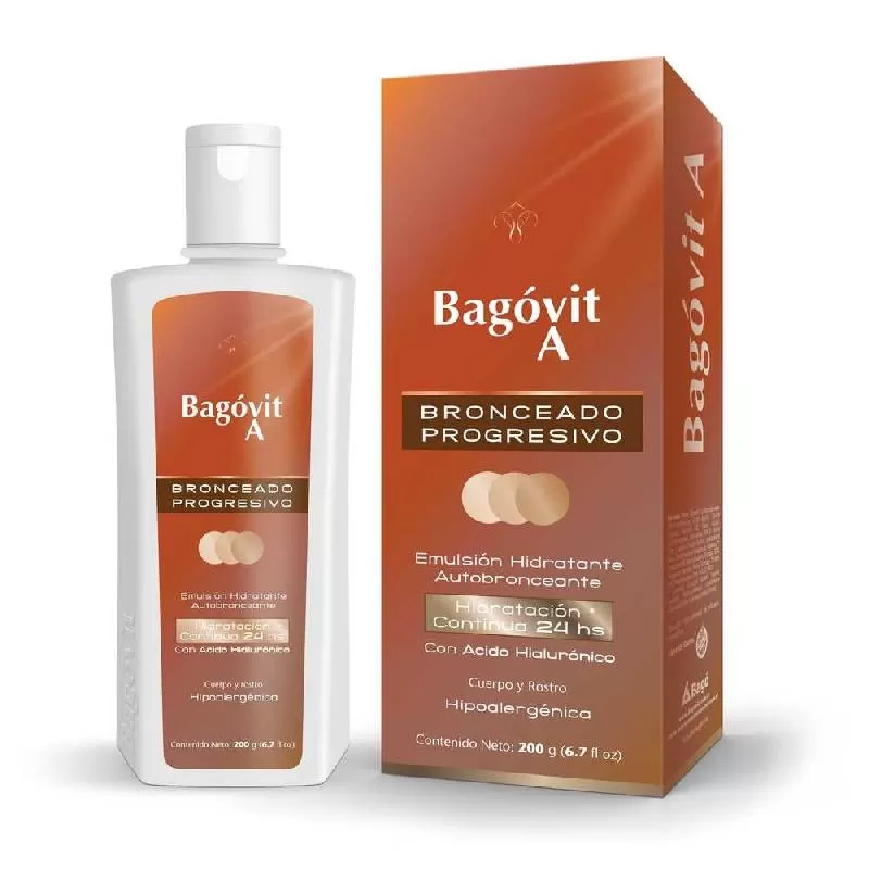 Bagovit A Emulsión Bronceado Progresivo Hidratante Autobronceante 200 ...