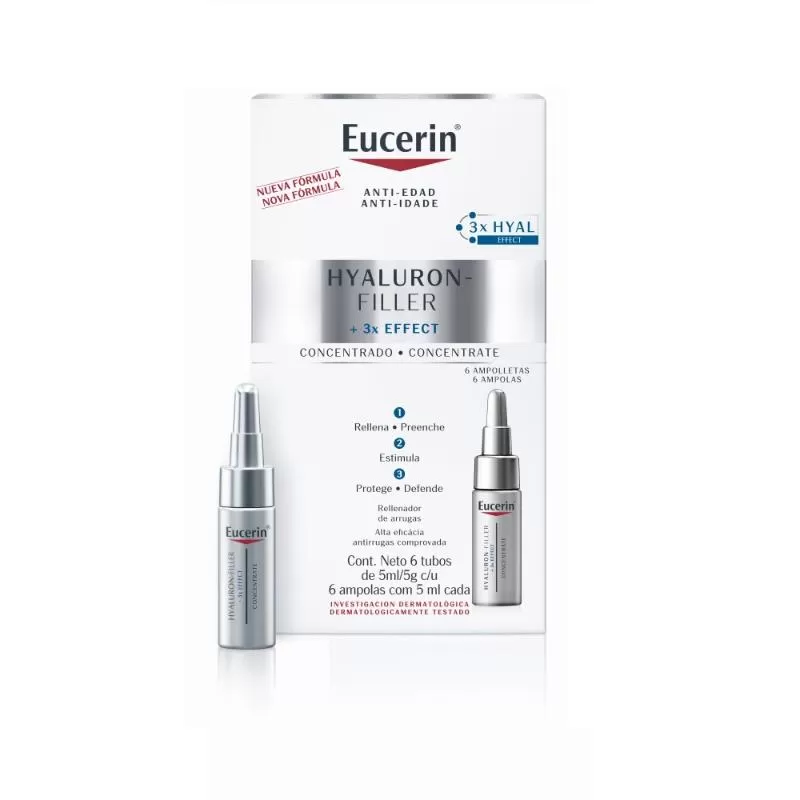 Eucerin Ampollas Hyaluron Filler Effe 6 u 5 ml - Tienda Sancor Salud